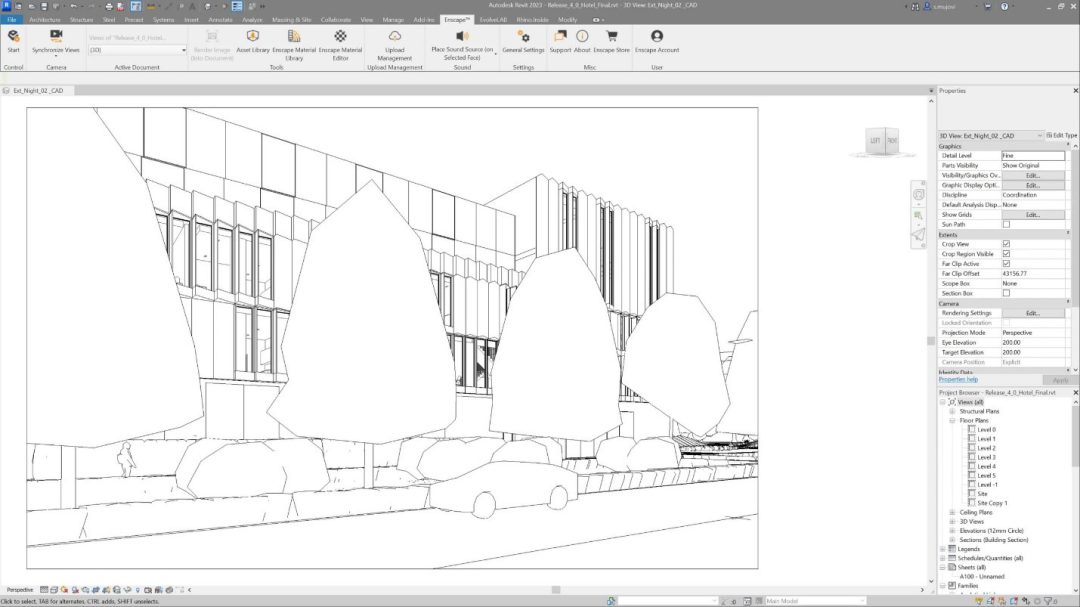 ویژگی های جدید Enscape 4 + فیلم بررسی کامل اینسکیپ | BIM Learn